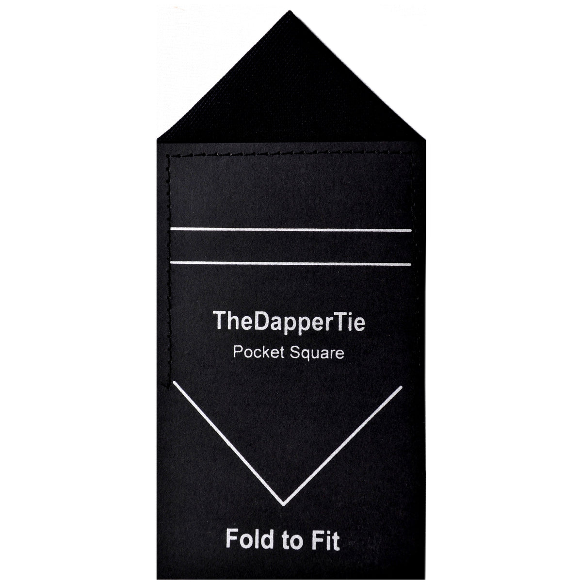 TheDapperTie - Men's Cotton Textured Triangle Pre Folded Pocket Square ...